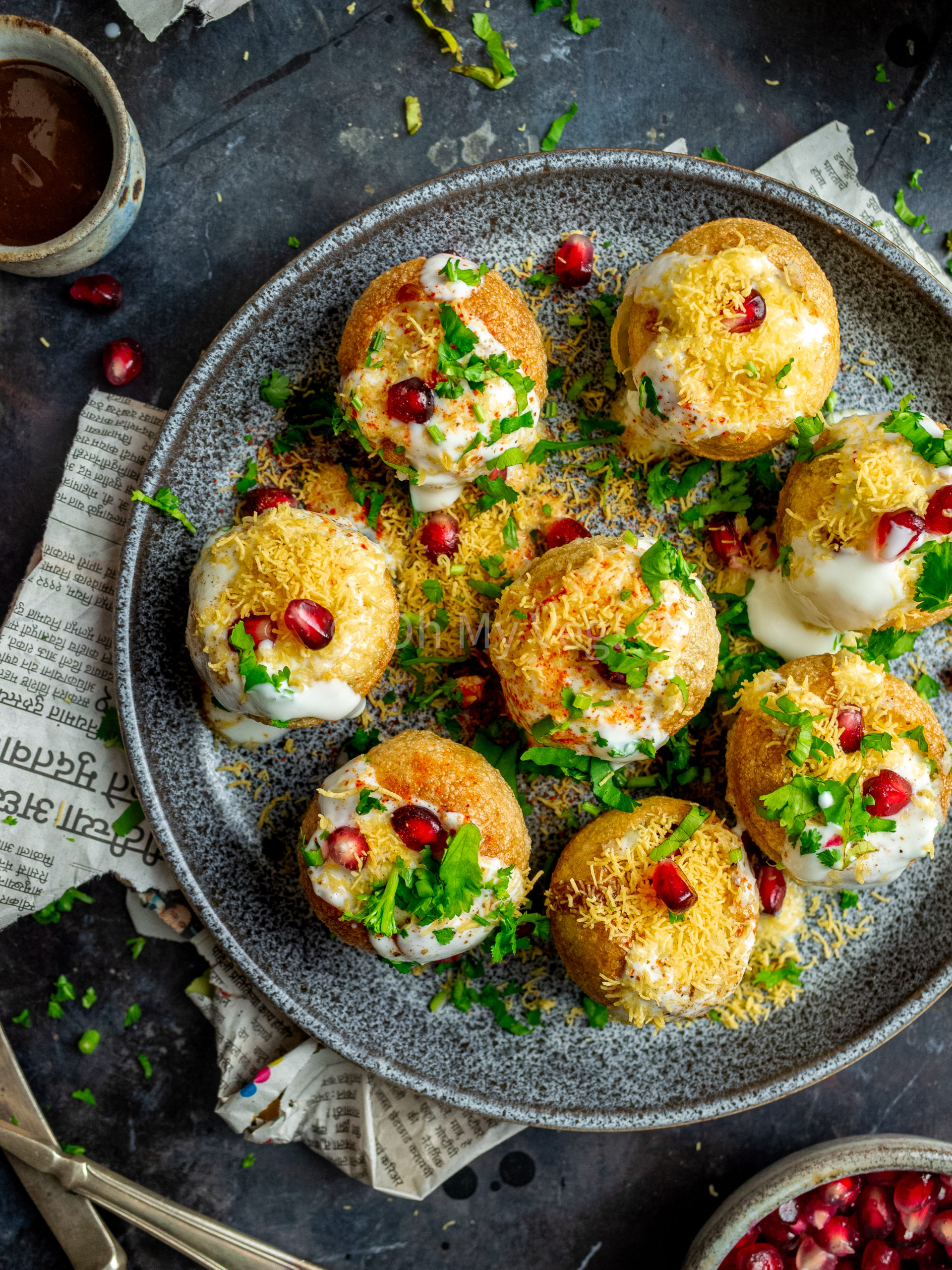 Mumbai-Style Dahi Puri Chaat Bombs