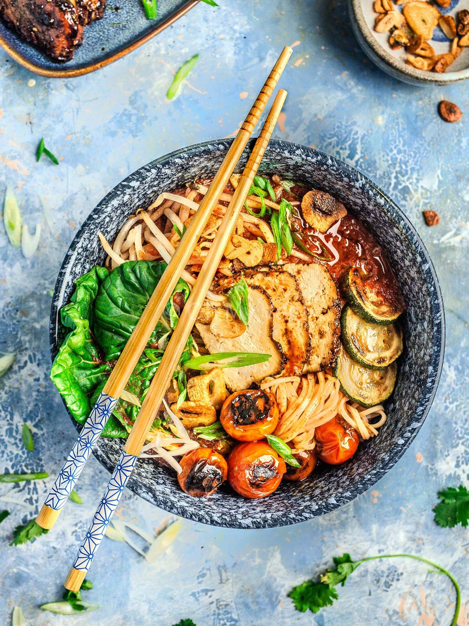 Spicy Tomato Ramen, Vegan