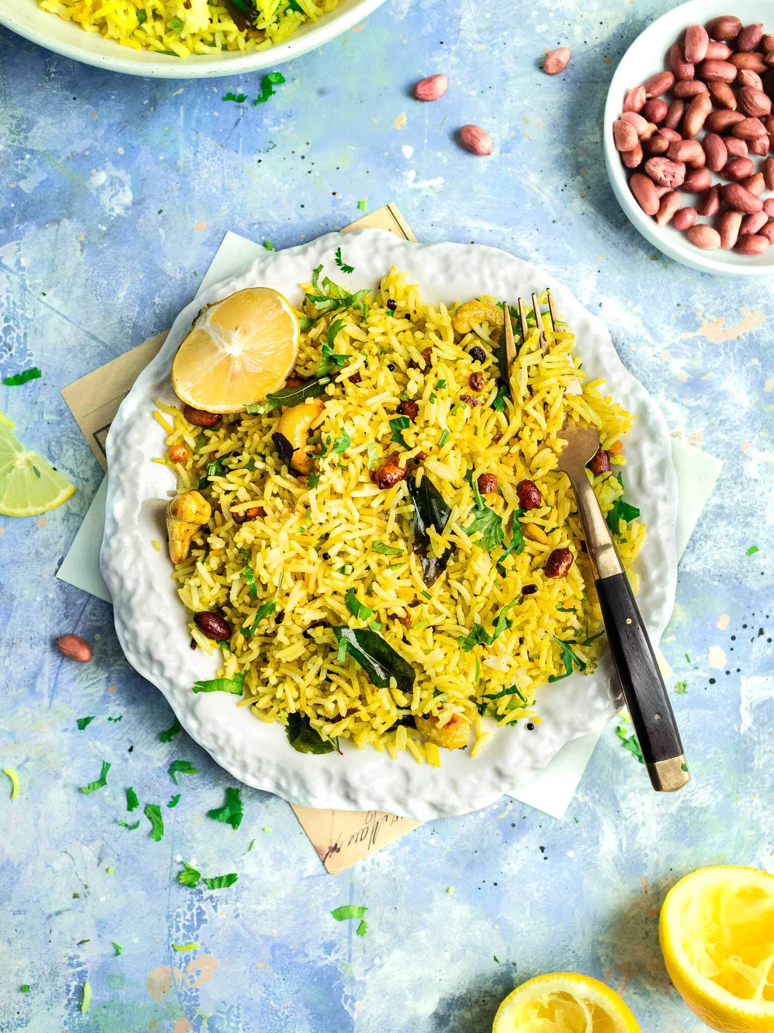Chitranna, South Indian Lemon Rice