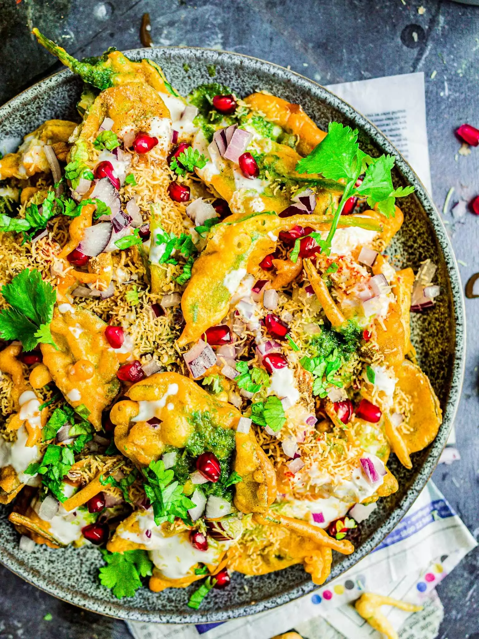 Palak Patta Chaat, Indian Crispy Spinach