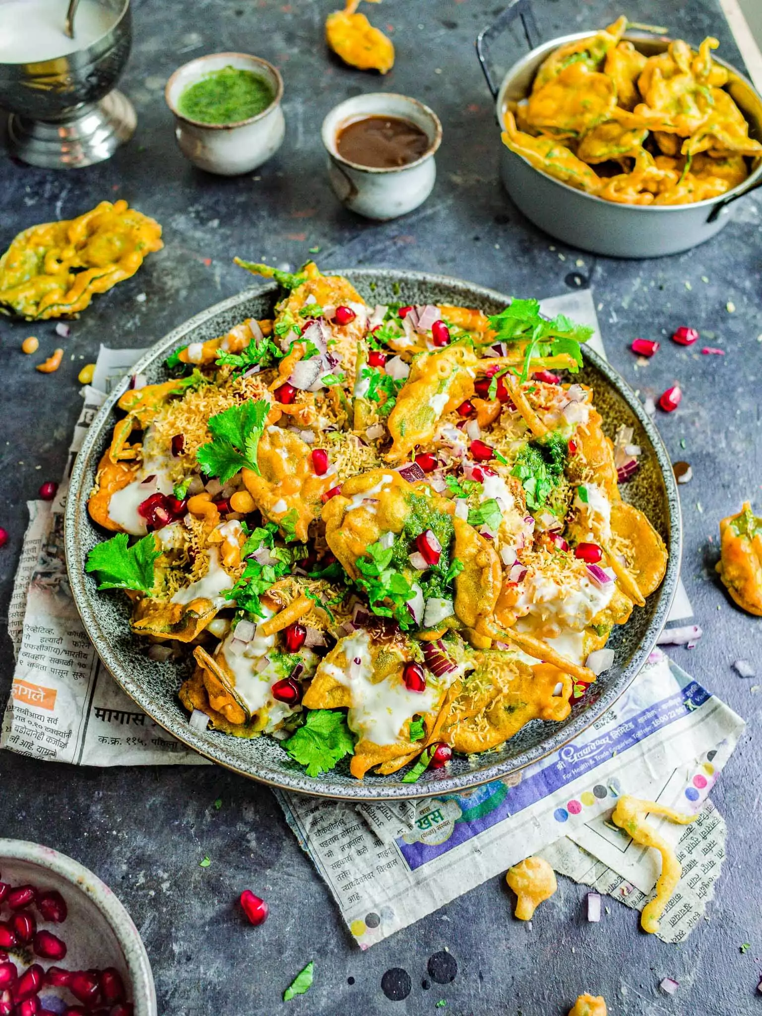 Palak Patta Chaat, Indian Crispy Spinach