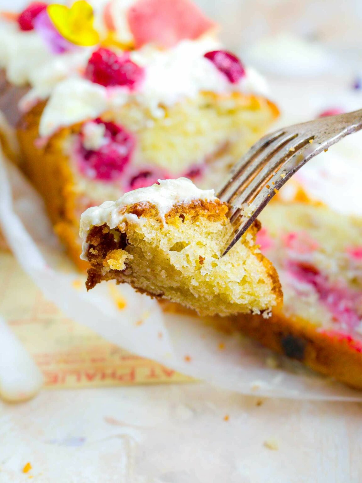 Peach Melba Cake