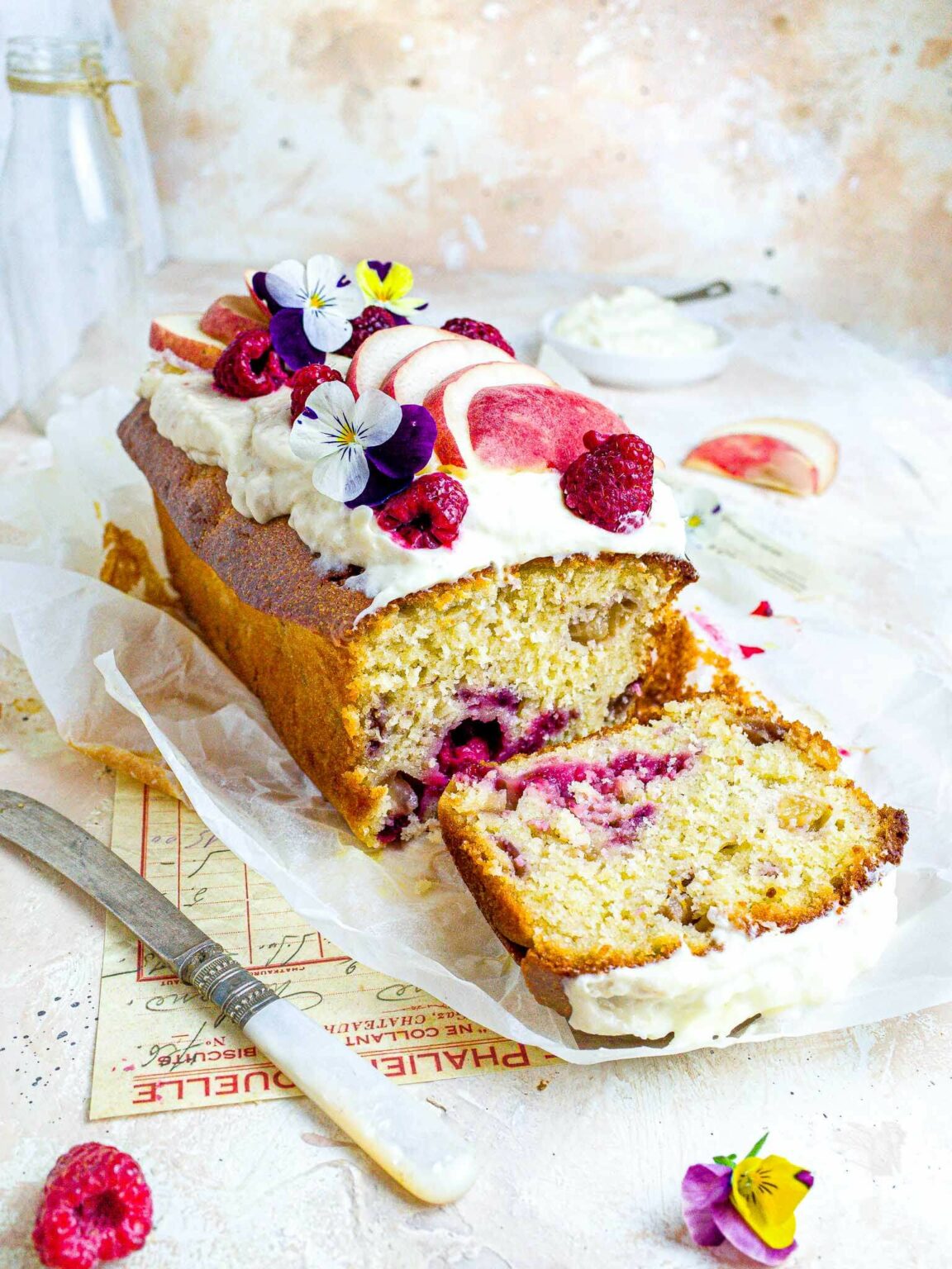 Peach Melba Cake
