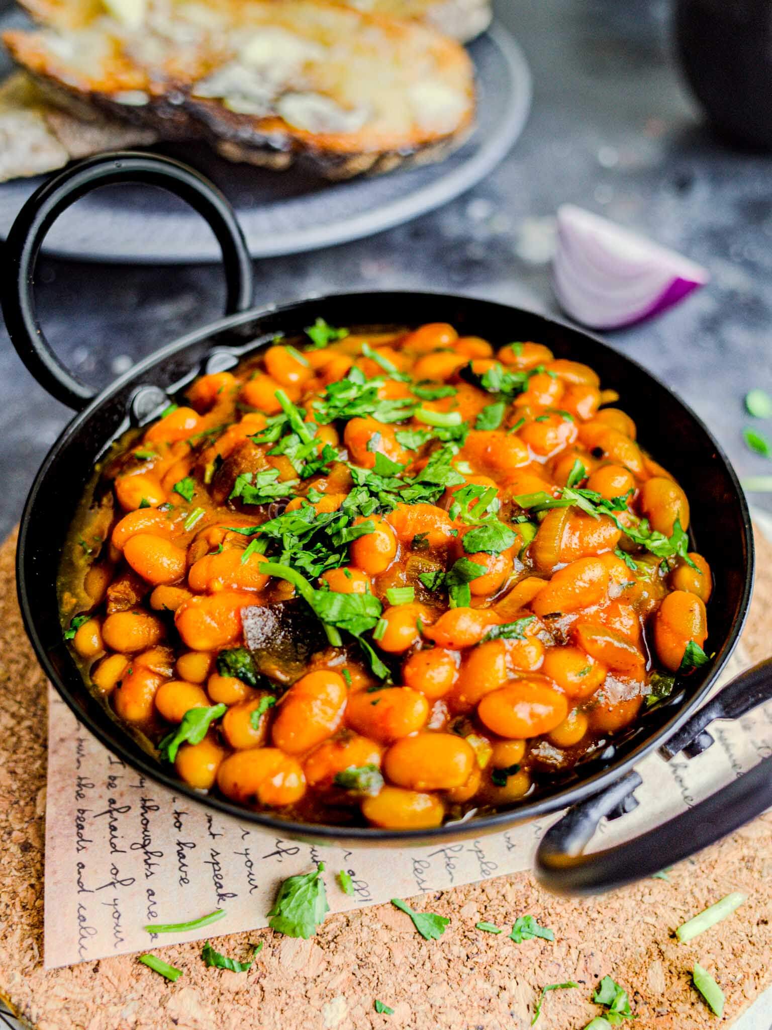 Masala Beans, Baked Beans Curry