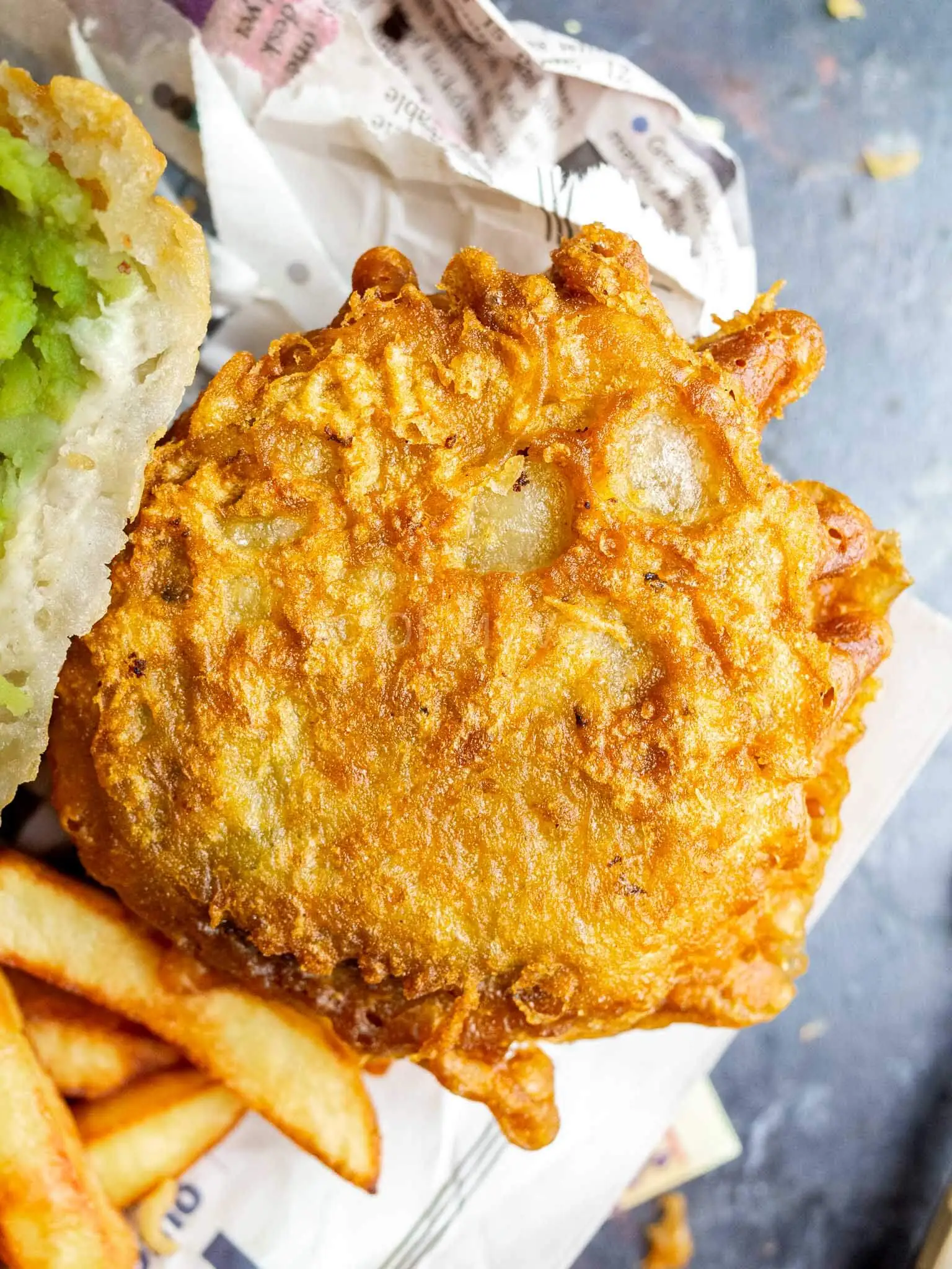 Mushy Pea Fritters, Chip Shop Style