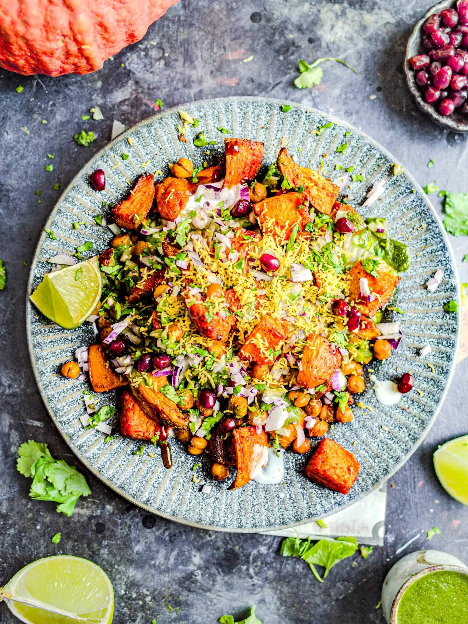 Sweet Potato Chaat (Baked Shakarkandi Chaat)