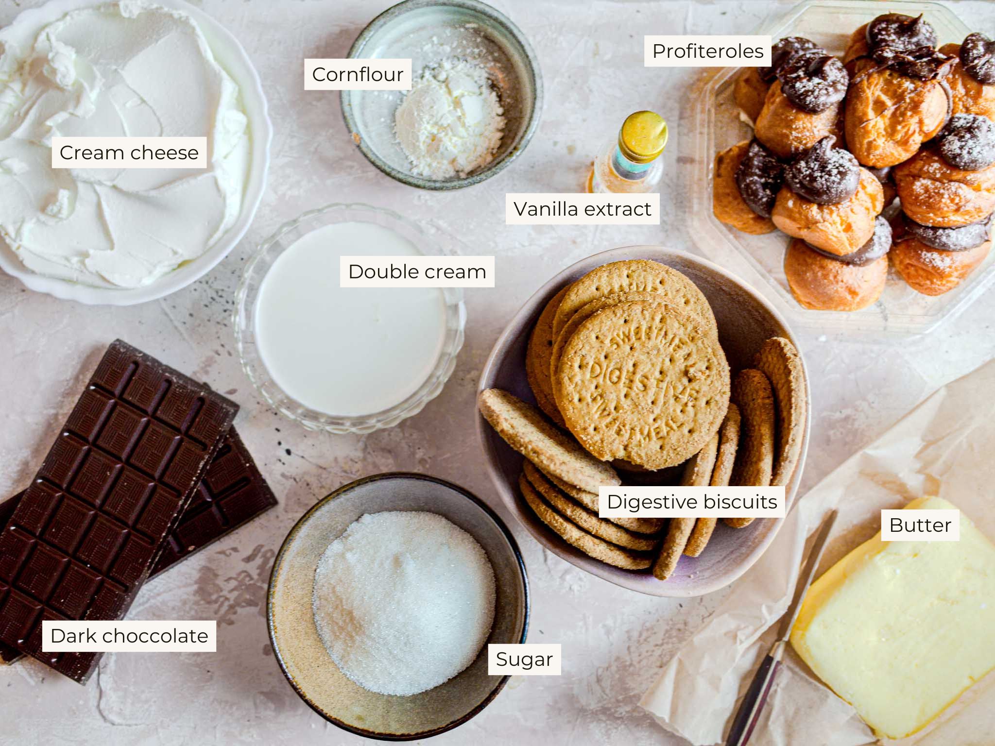 Profiterole Cheesecake