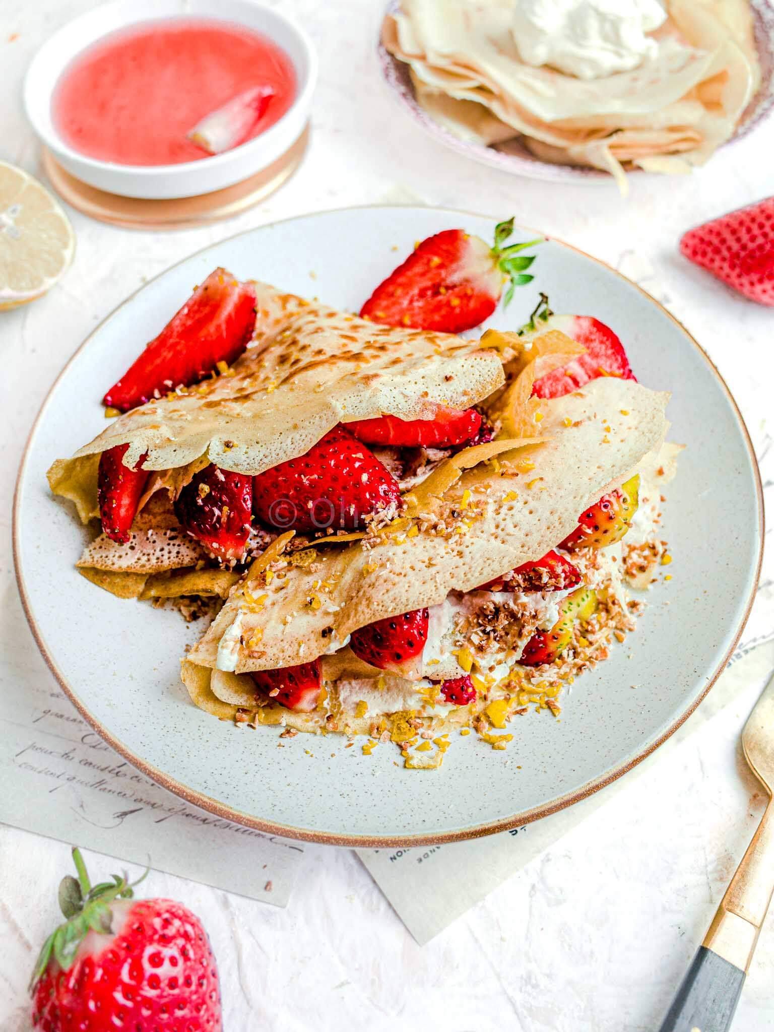 Dairy Free Coconut Milk Crepes